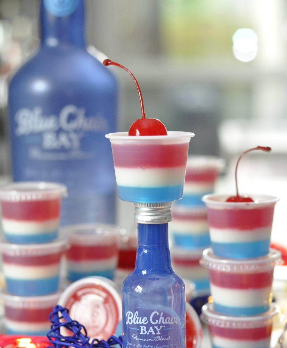 Red, White and Blue Jello Shots | Couple in the Kitchen