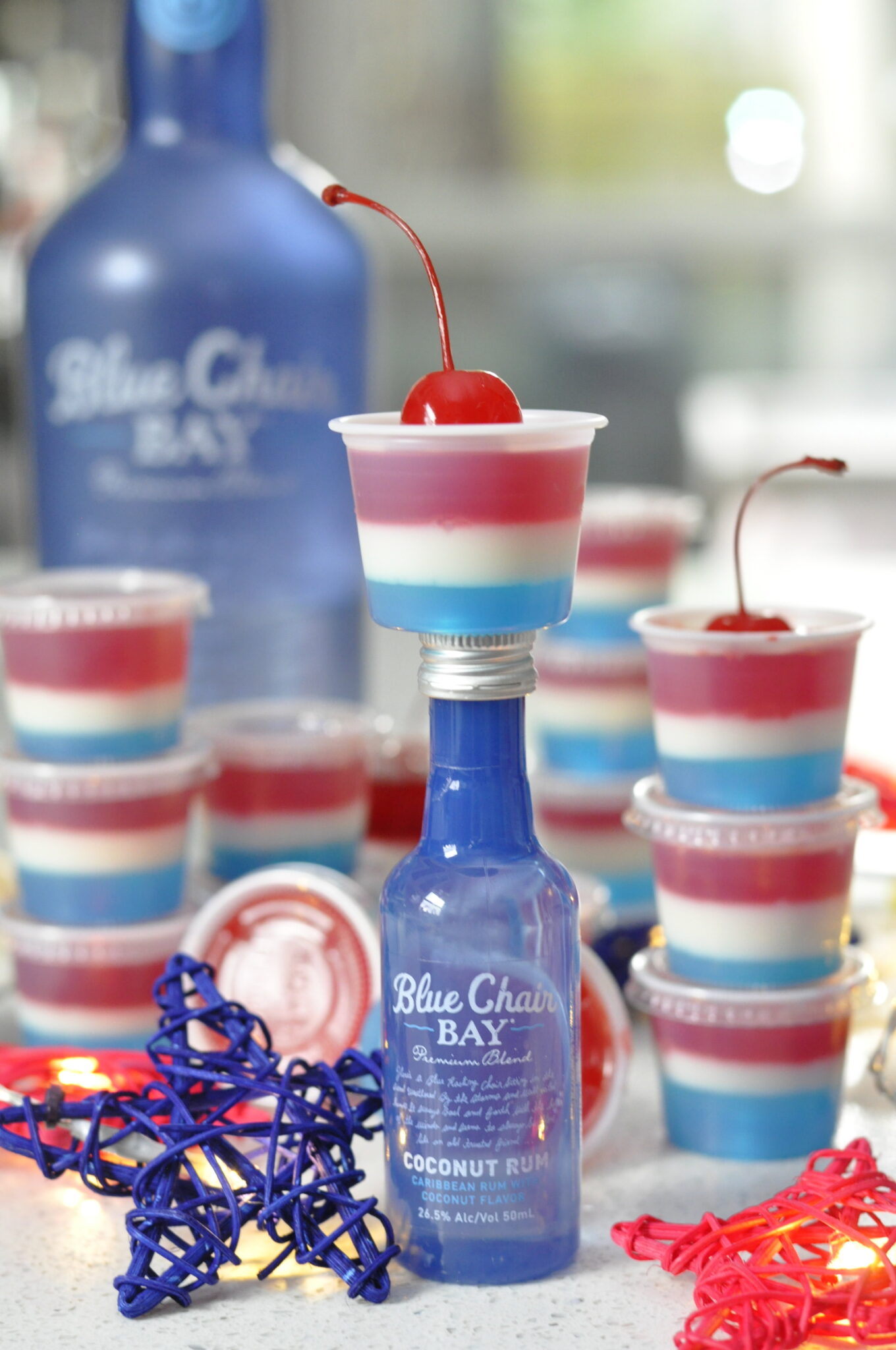 Red, White and Blue Jello Shots | Couple in the Kitchen