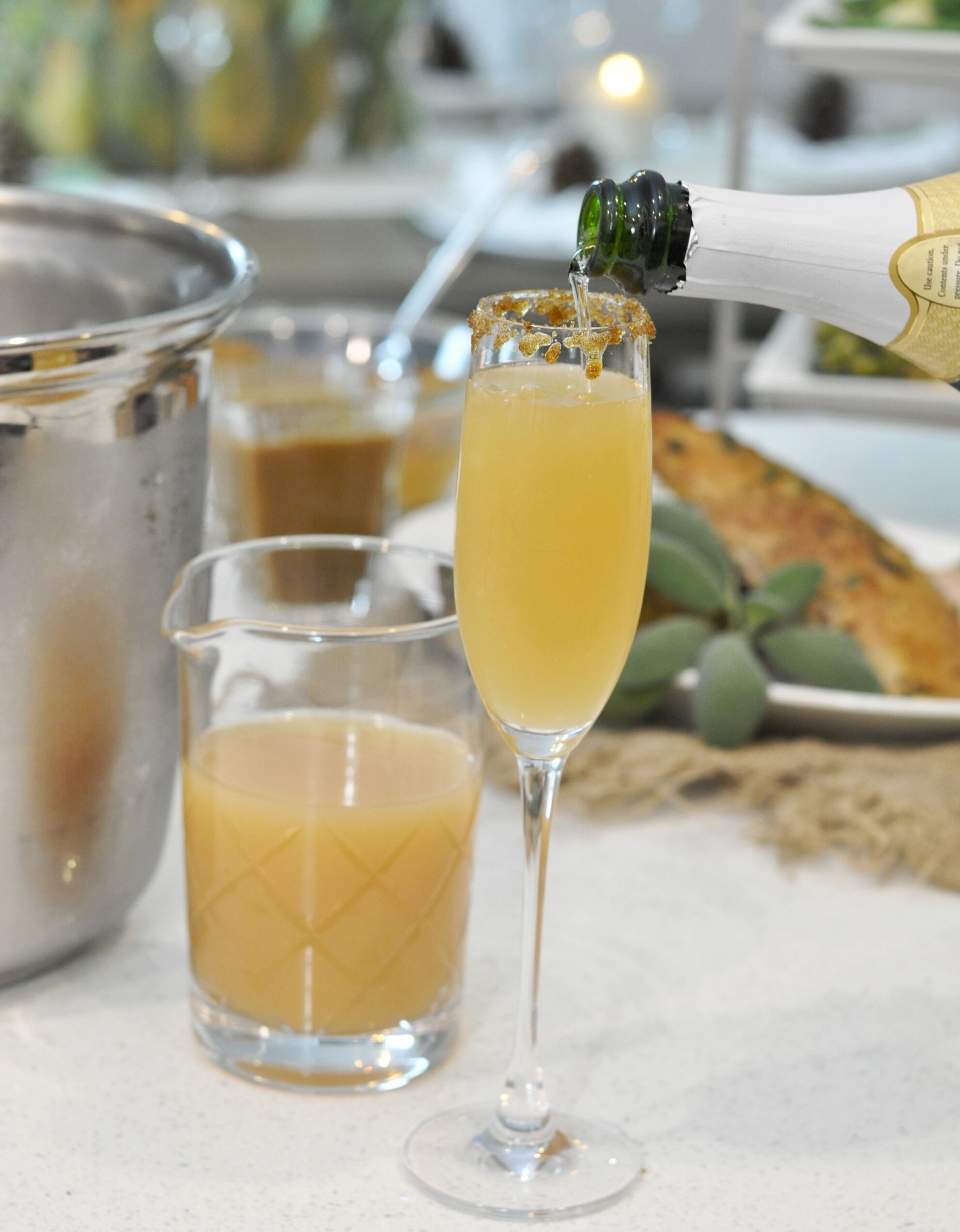 Apple Cider Mimosa Recipe | Couple in the Kitchen