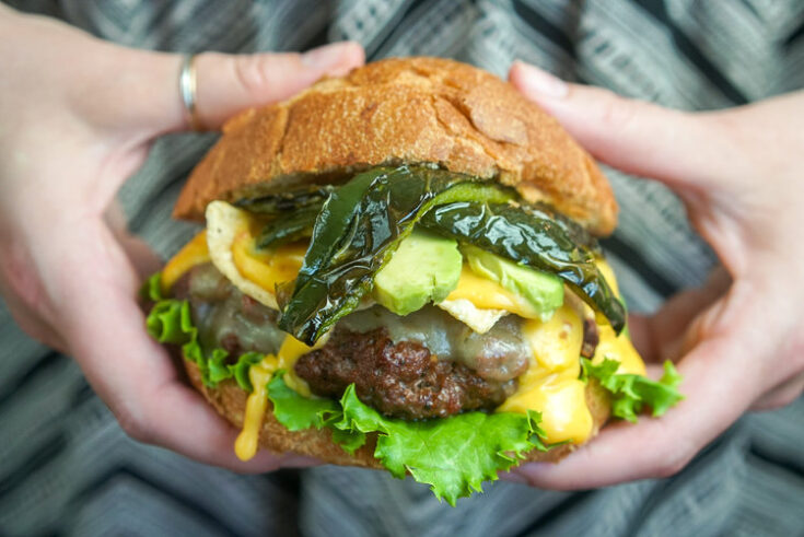 Poblano Queso Taco Burgers | Couple in the Kitchen