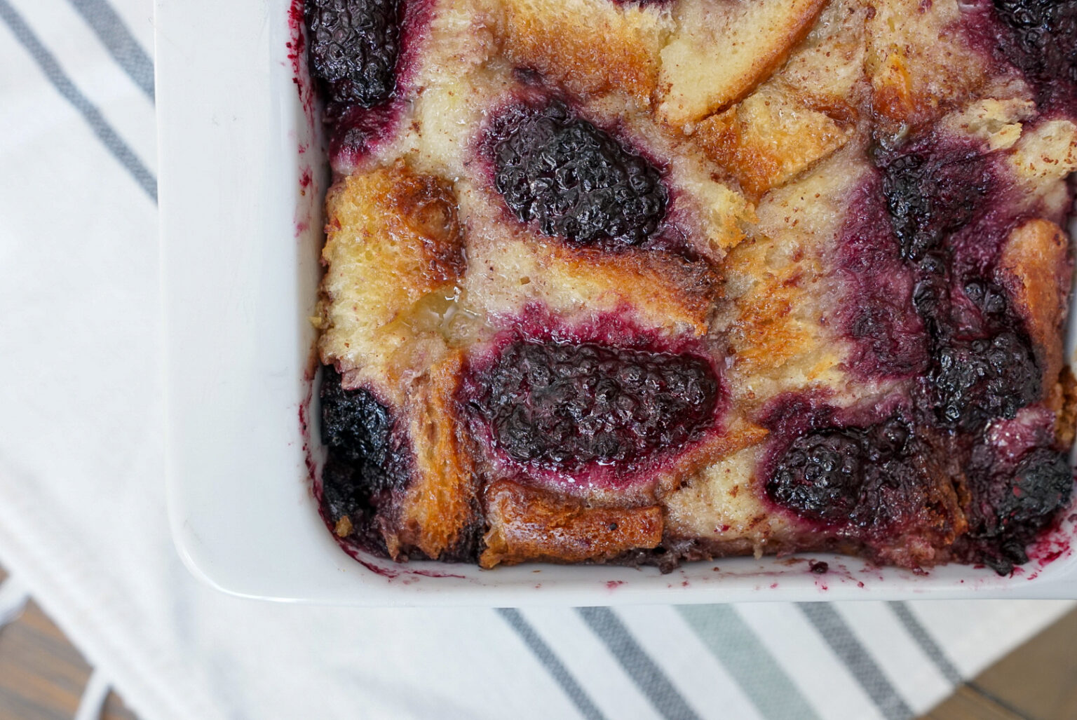 Berry Bread Pudding Recipe | Couple in the Kitchen