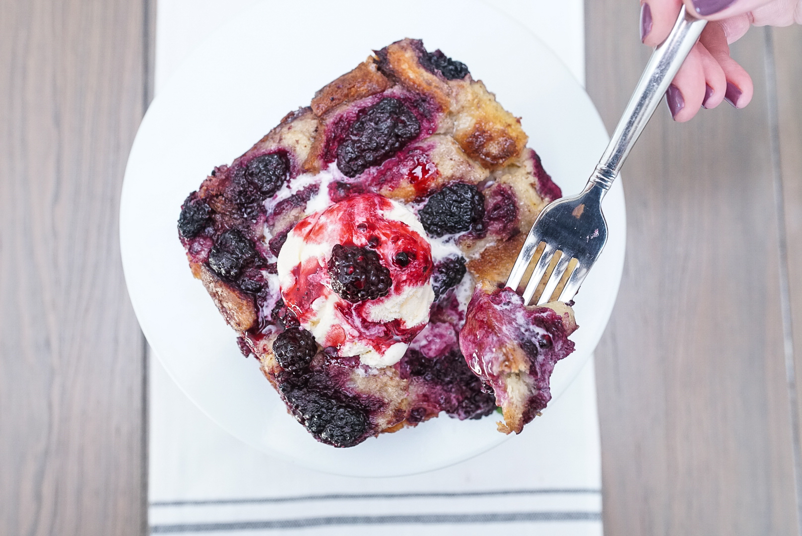 Berry Bread Pudding Recipe | Couple in the Kitchen