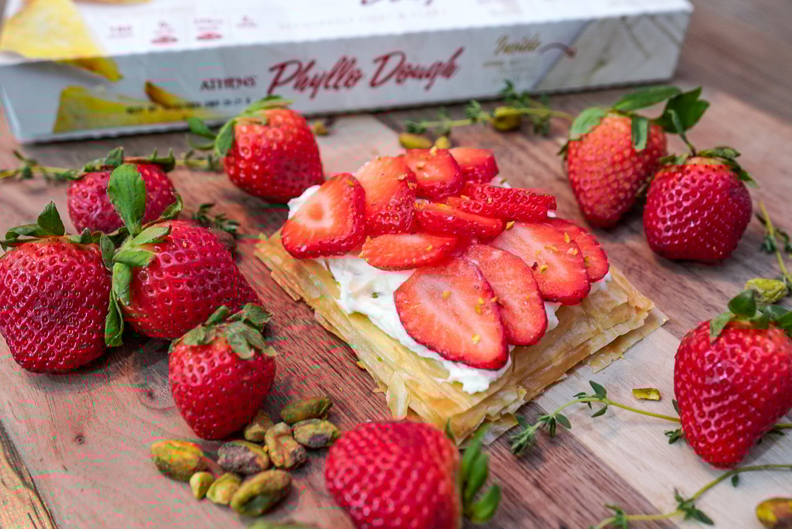 Strawberry Tart Phyllo Dough Desserts | Couple in the Kitchen