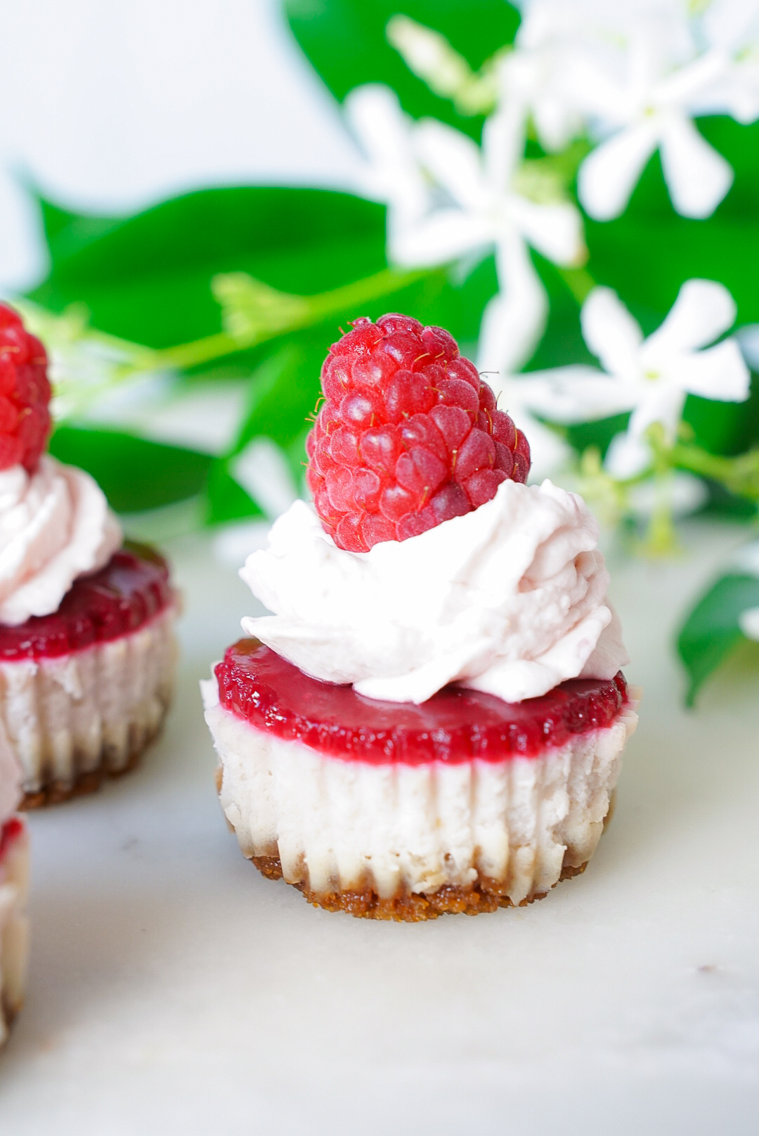 Keto-Friendly Mini Raspberry Cheesecakes | Couple in the Kitchen