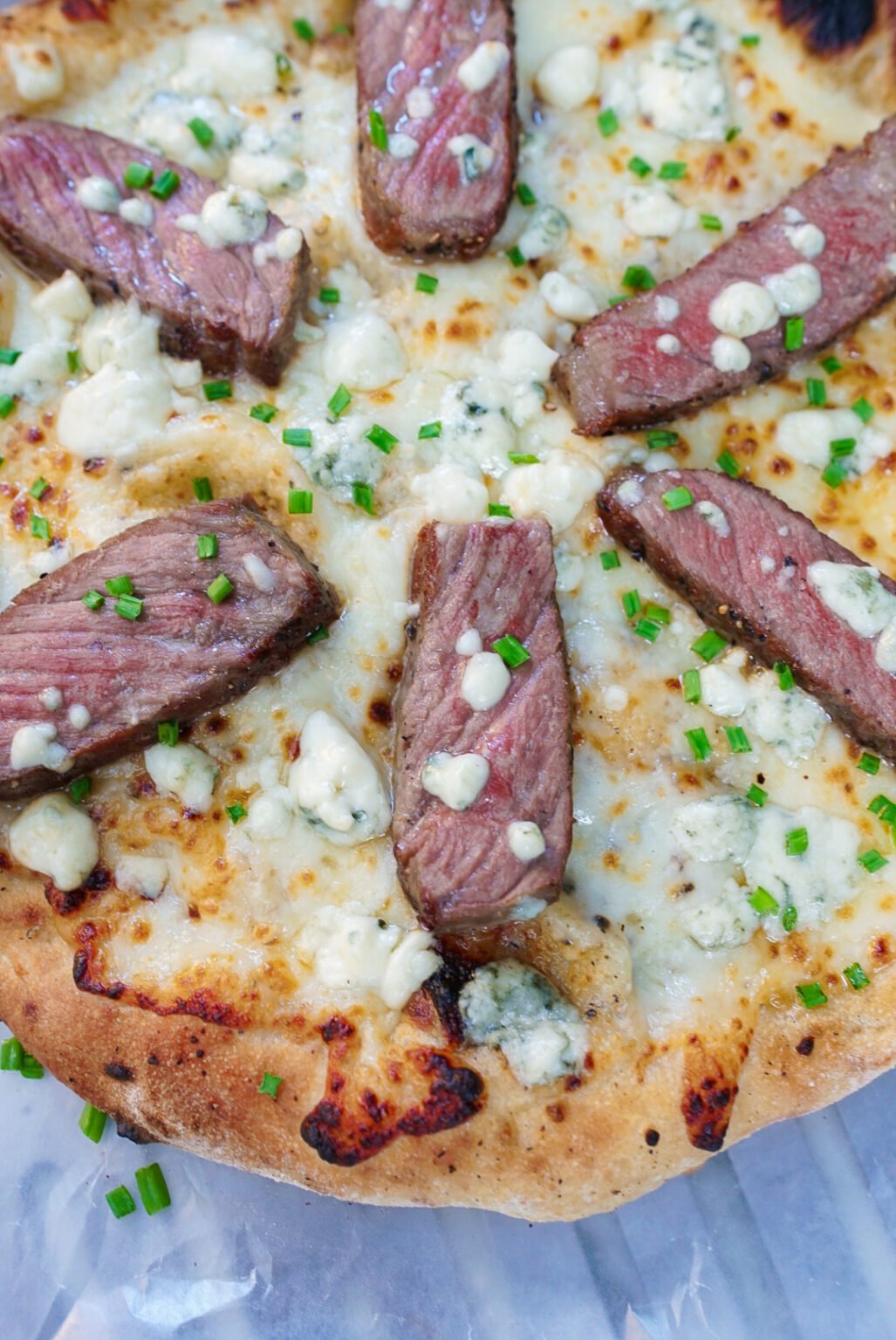Blue Cheese and Steak Pizza Recipe | Couple in the Kitchen