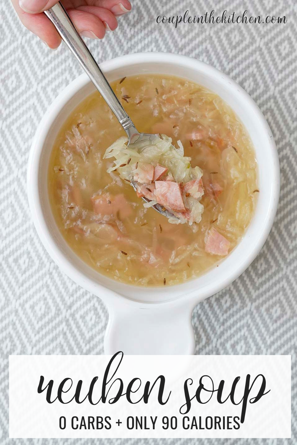 Healthy Reuben Soup Recipe | Couple in the Kitchen