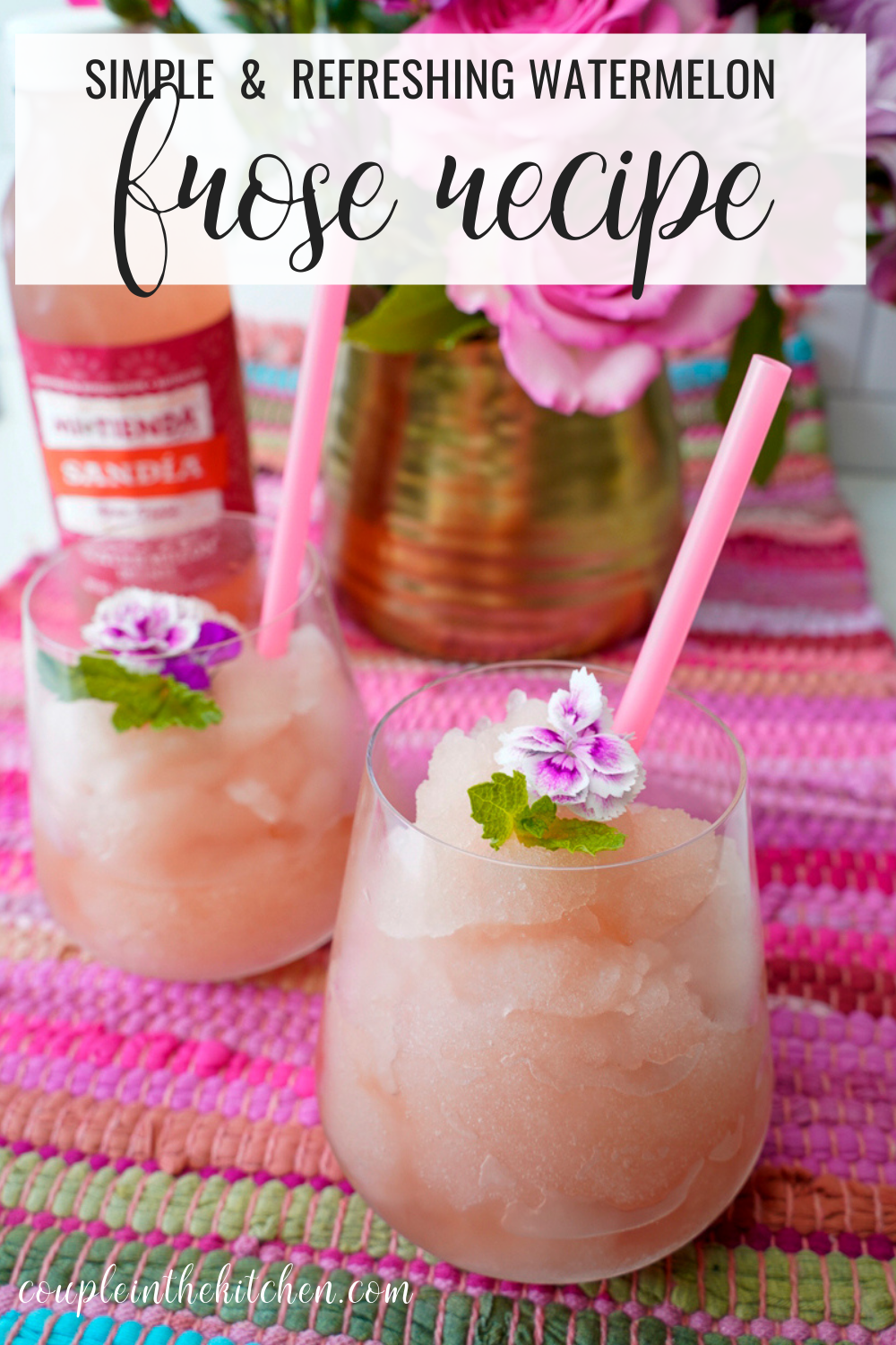 Refreshing Watermelon Frose Recipe | Couple in the Kitchen