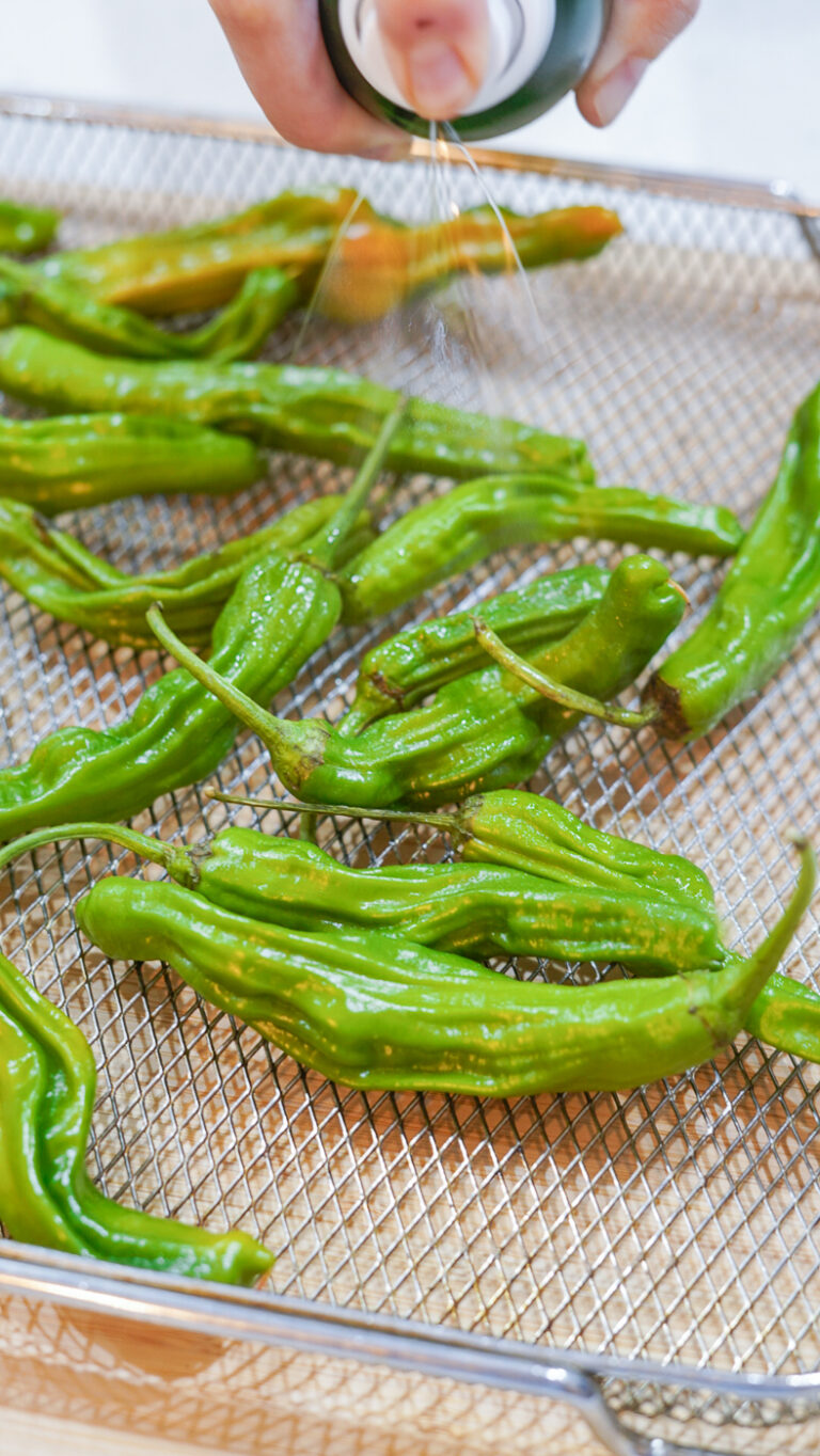 Air Fryer Shishito Peppers with Ginger Soy Glaze | Couple in the Kitchen