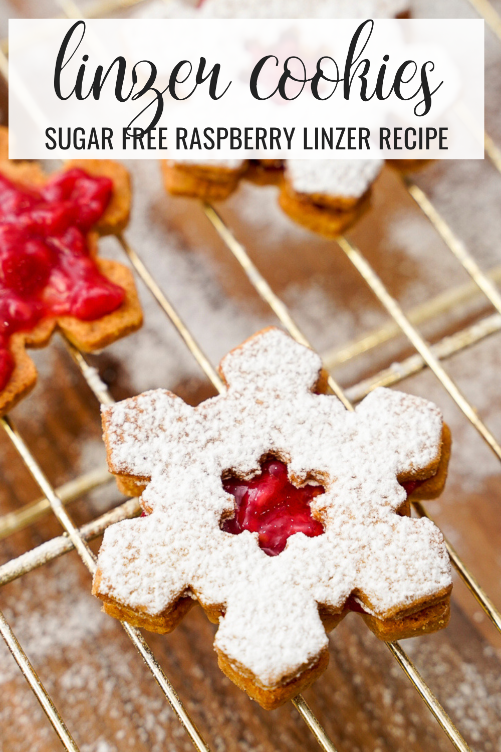 Sugar Free Raspberry Linzer Cookies Recipe | Couple in the Kitchen