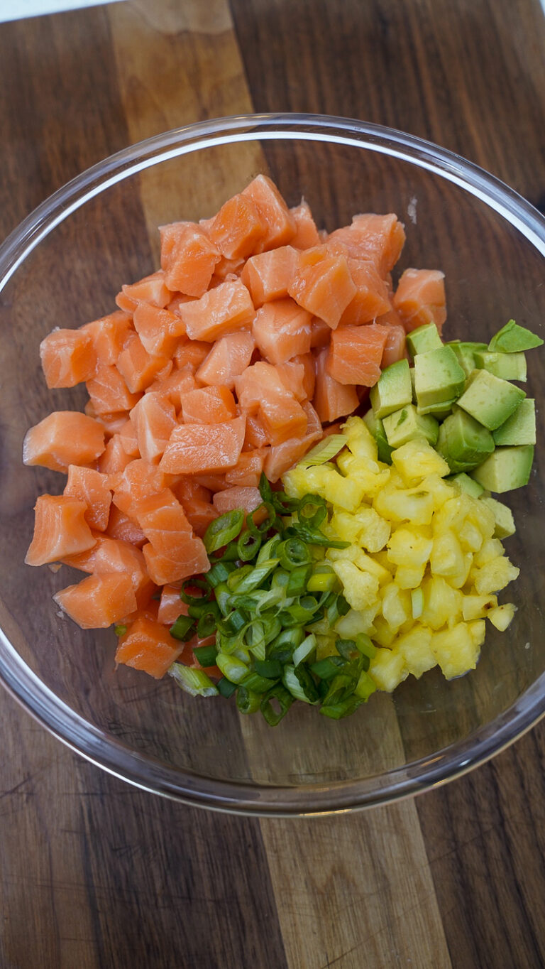 Easy, 10 Minute Hawaiian Salmon Poke Recipe | Couple in the Kitchen