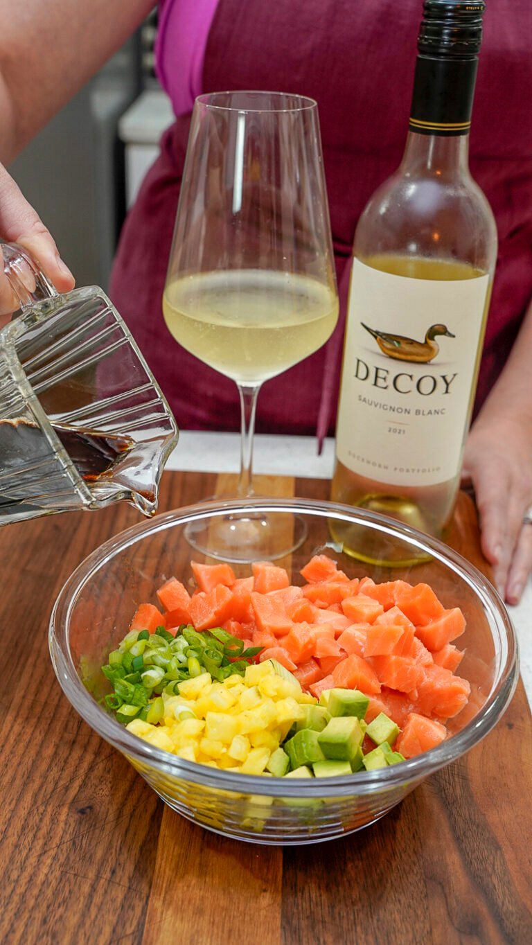 Easy, 10 Minute Hawaiian Salmon Poke Recipe | Couple in the Kitchen