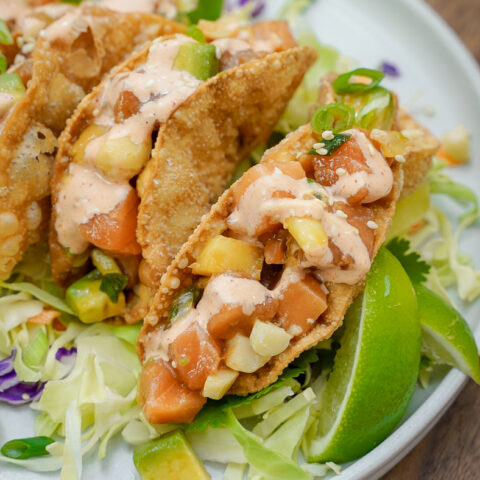 How to Fry Wonton Wrappers for Tacos | Couple in the Kitchen