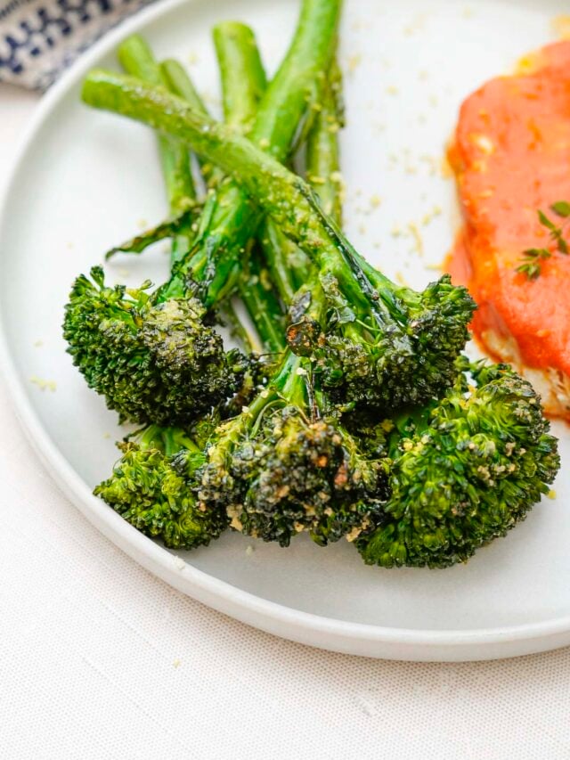 Perfect Air Fryer Broccolini Recipe | Couple in the Kitchen