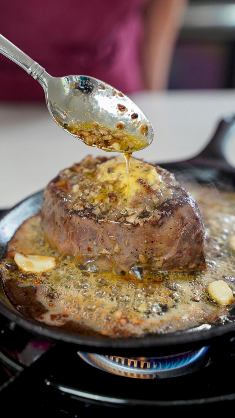 Mushroom Garlic Butter Recipe for Steak | Couple in the Kitchen