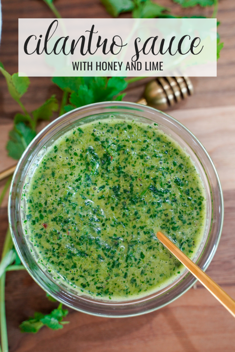 Sweet Cilantro Sauce Recipe with Lime and Honey