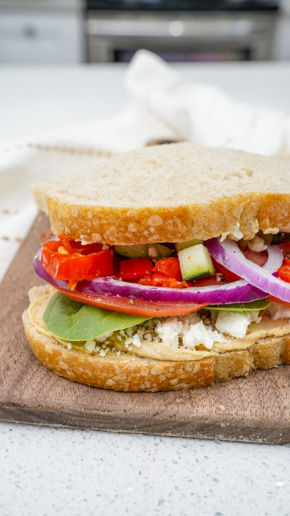 Panera Bread Mediterranean Veggie Sandwich Recipe | Couple in the Kitchen