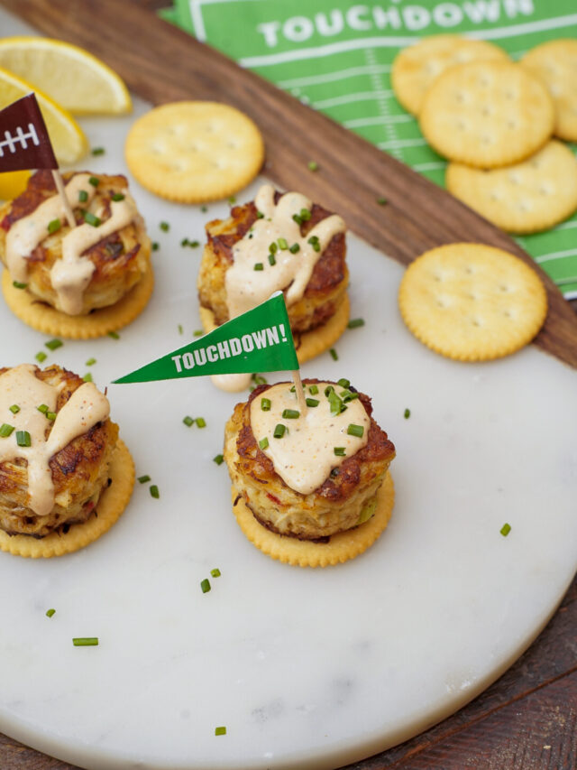 Appetizer Crab Cake Recipe with Ritz Crackers | Couple in the Kitchen