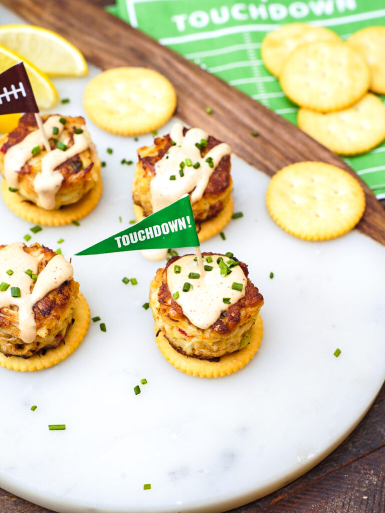 Appetizer Crab Cake Recipe with Ritz Crackers | Couple in the Kitchen