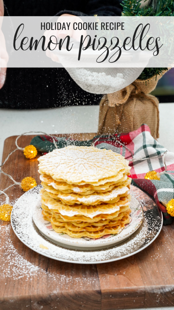 The Best Italian Lemon Pizzelle Cookie Recipe | Couple in the Kitchen