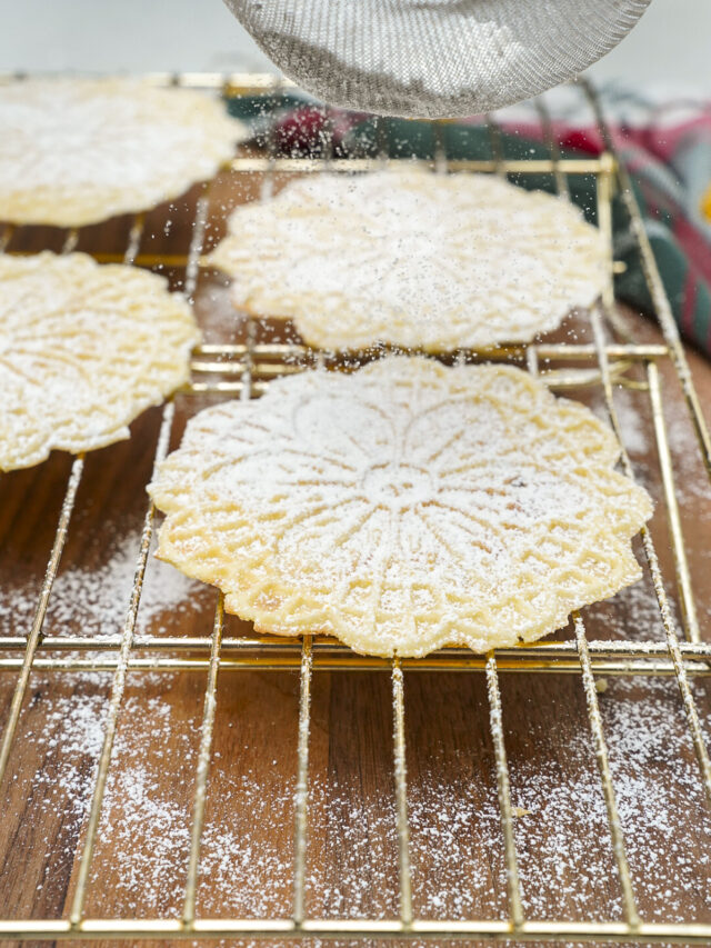Lemon Pizzelle Cookie Recipe | Couple in the Kitchen