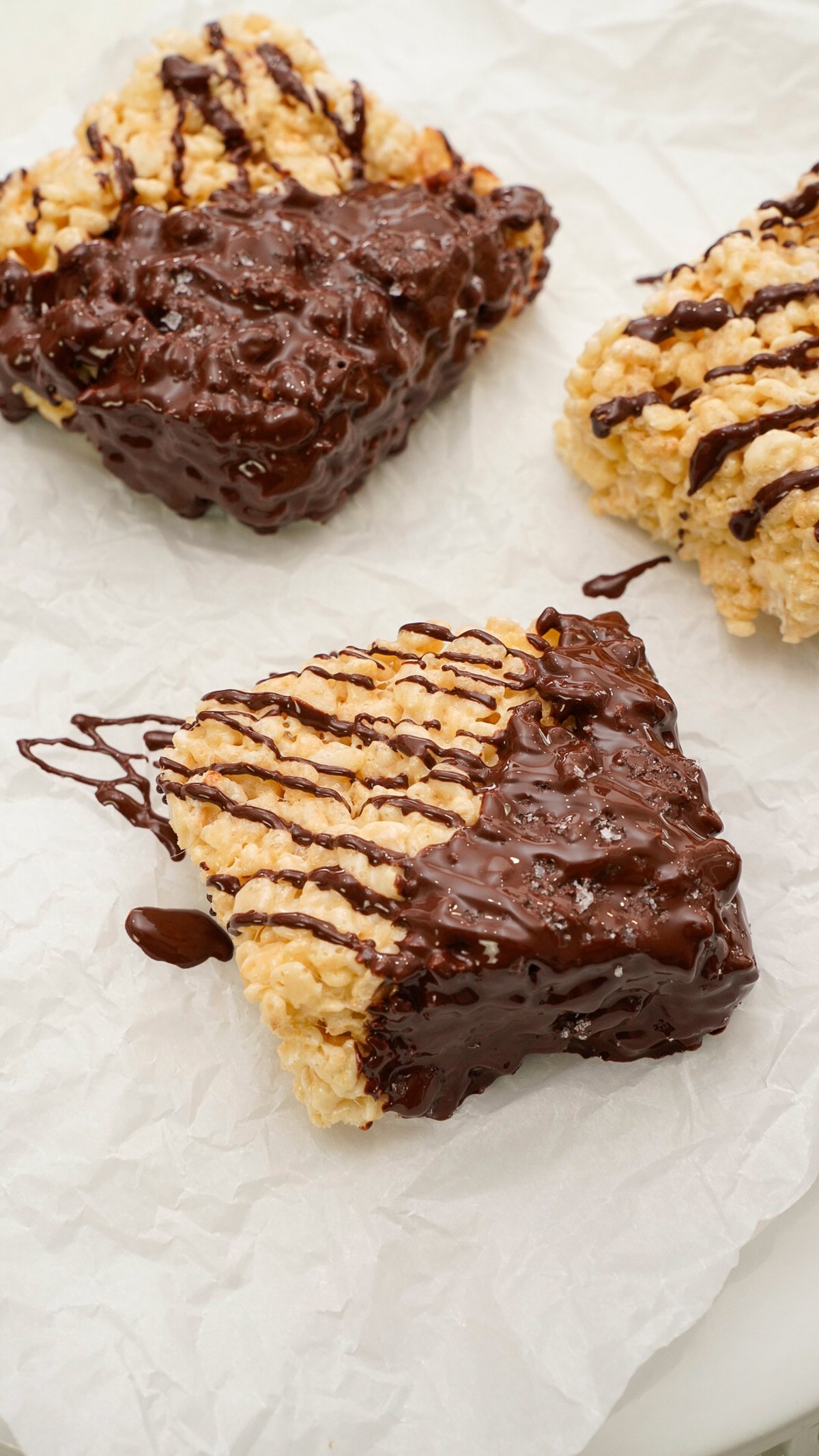 Chocolate Dipped Rice Krispies Treats (with Brown Butter) | Couple in ...