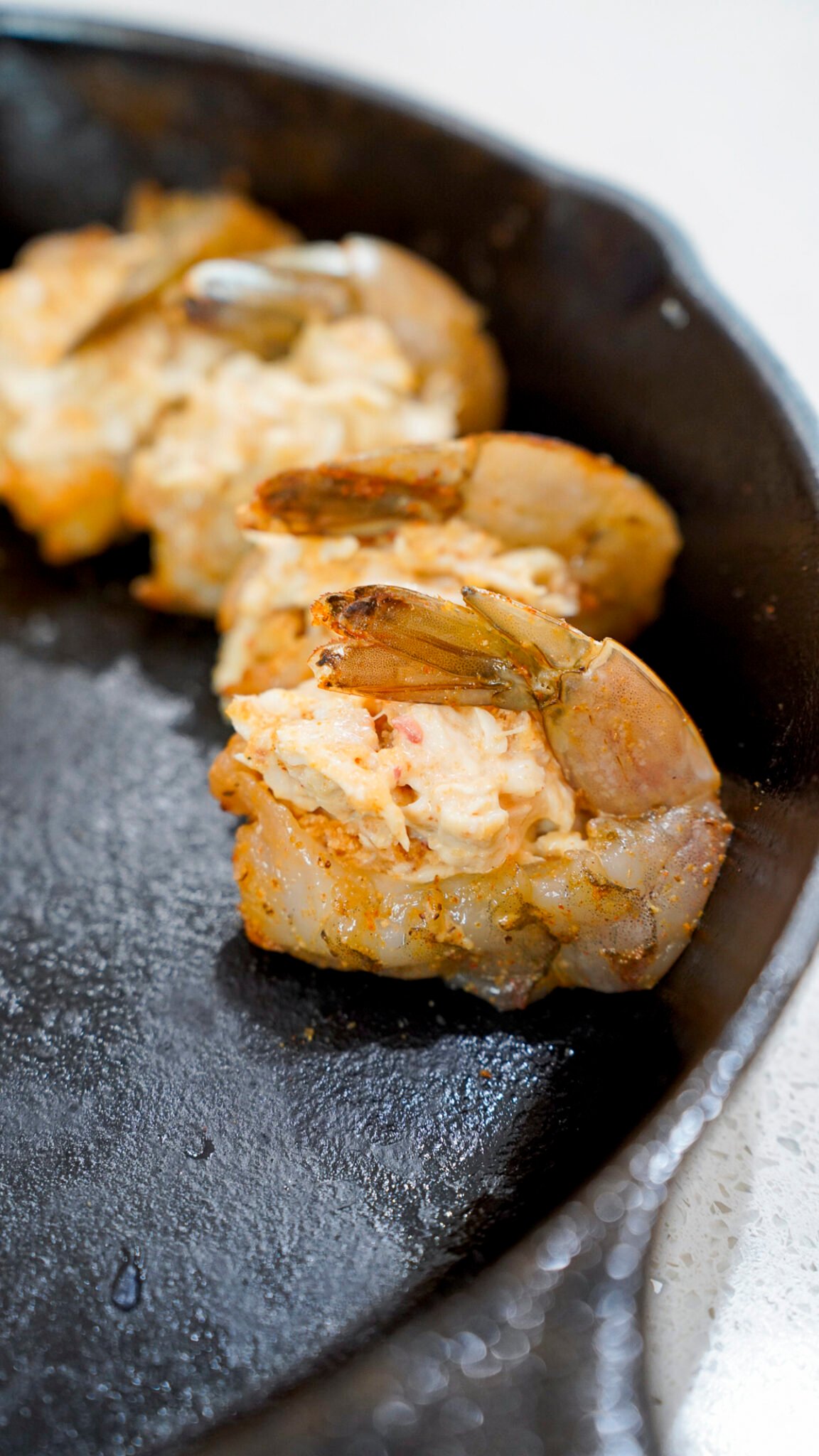Baked Jumbo Stuffed Shrimp Recipe with Crabmeat | Couple in the Kitchen