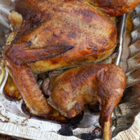 Juicy Smoked Spatchcock Turkey Recipe with Crisp Skin | Couple in the ...