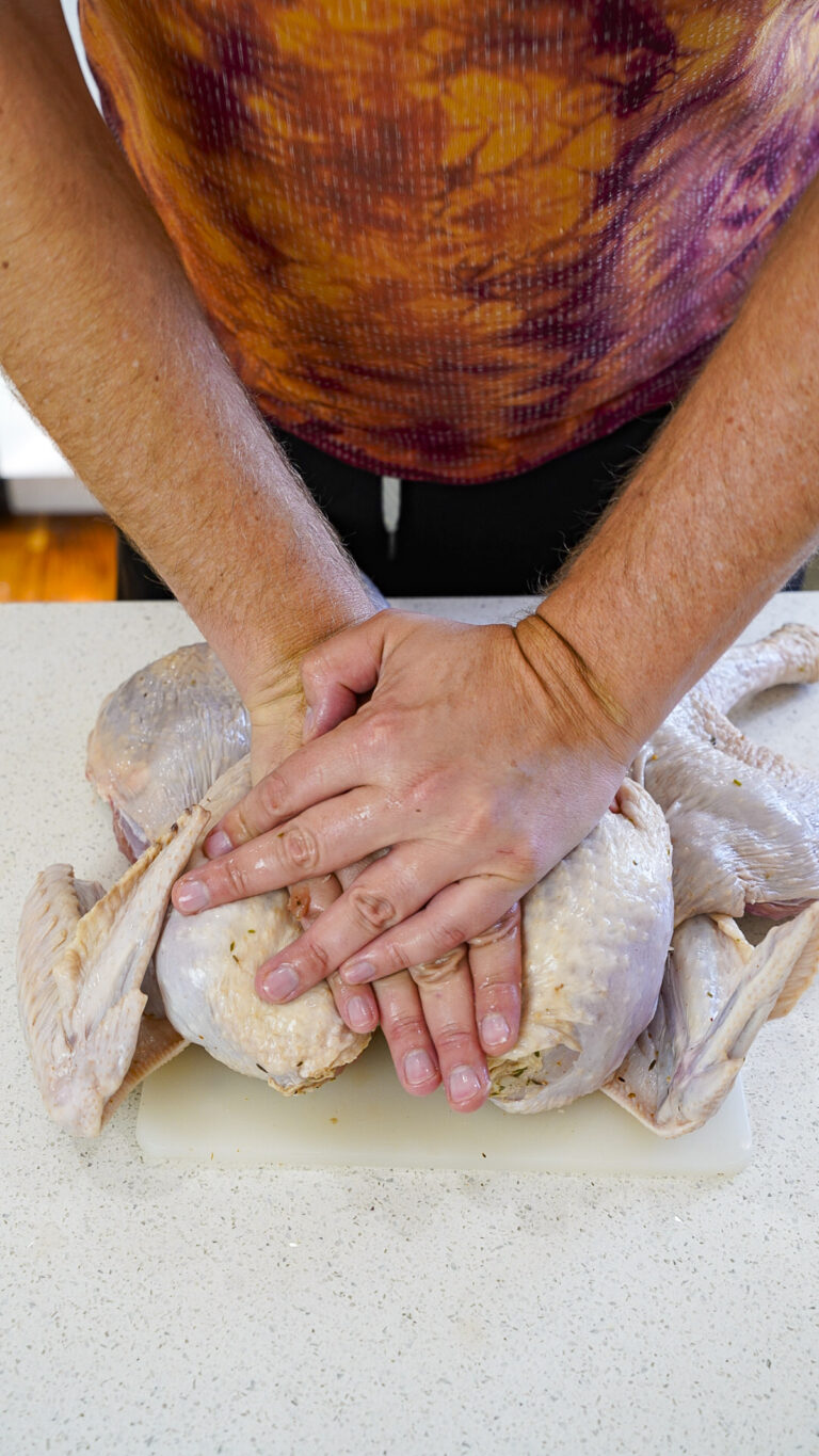 Juicy Smoked Spatchcock Turkey Recipe with Crisp Skin | Couple in the ...