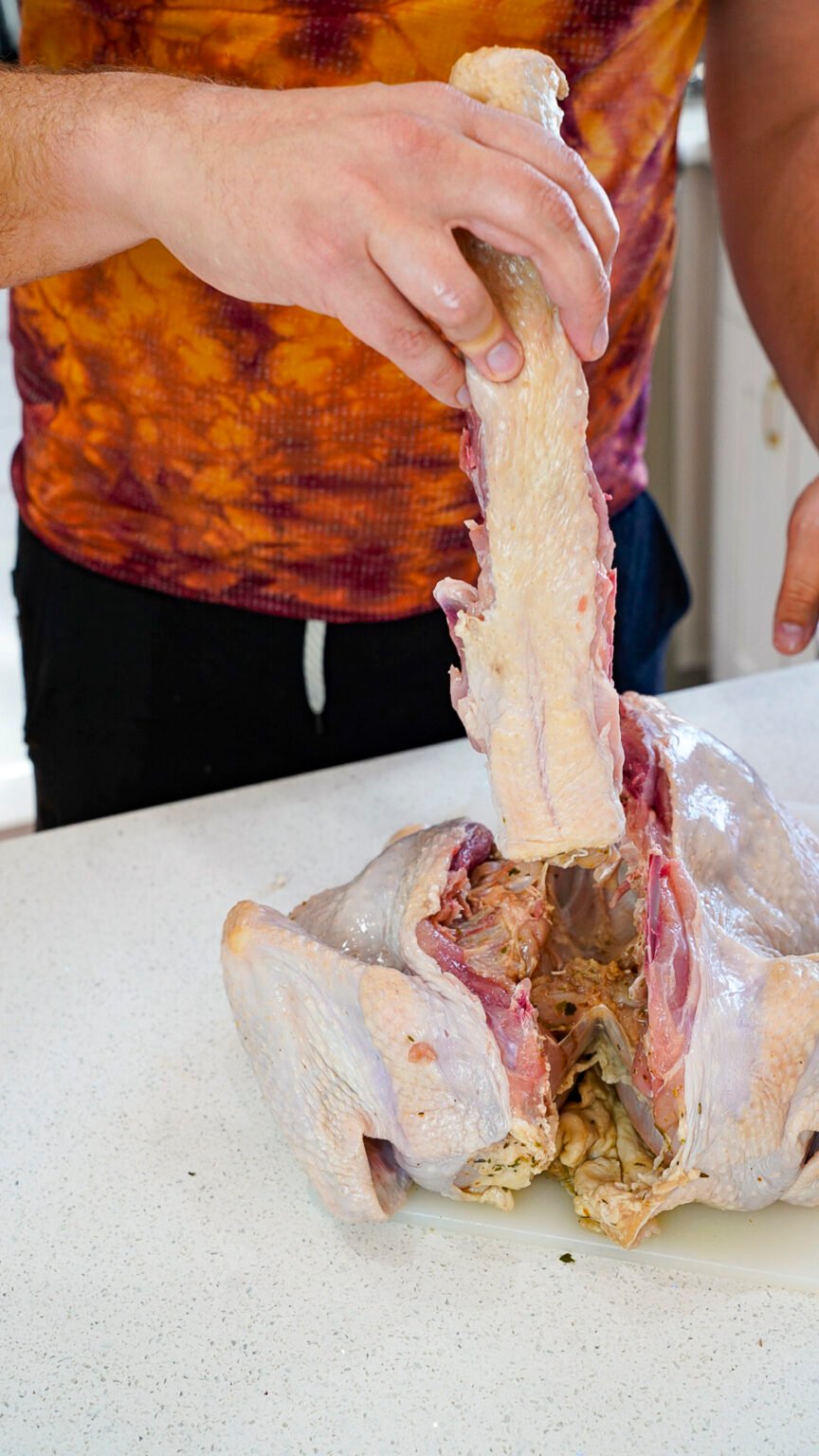 Juicy Smoked Spatchcock Turkey Recipe with Crisp Skin | Couple in the ...