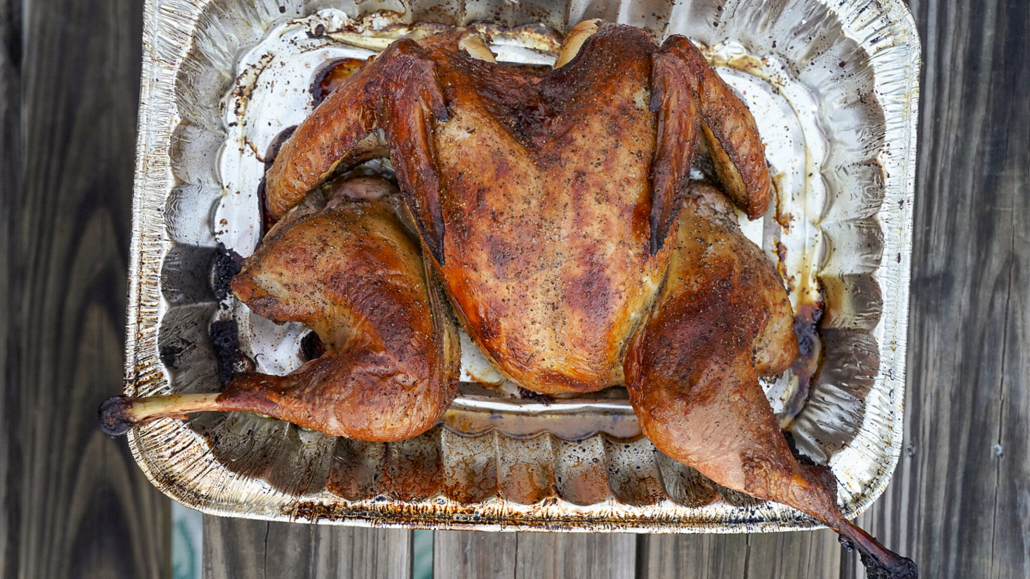 Juicy Smoked Spatchcock Turkey Recipe with Crisp Skin | Couple in the ...