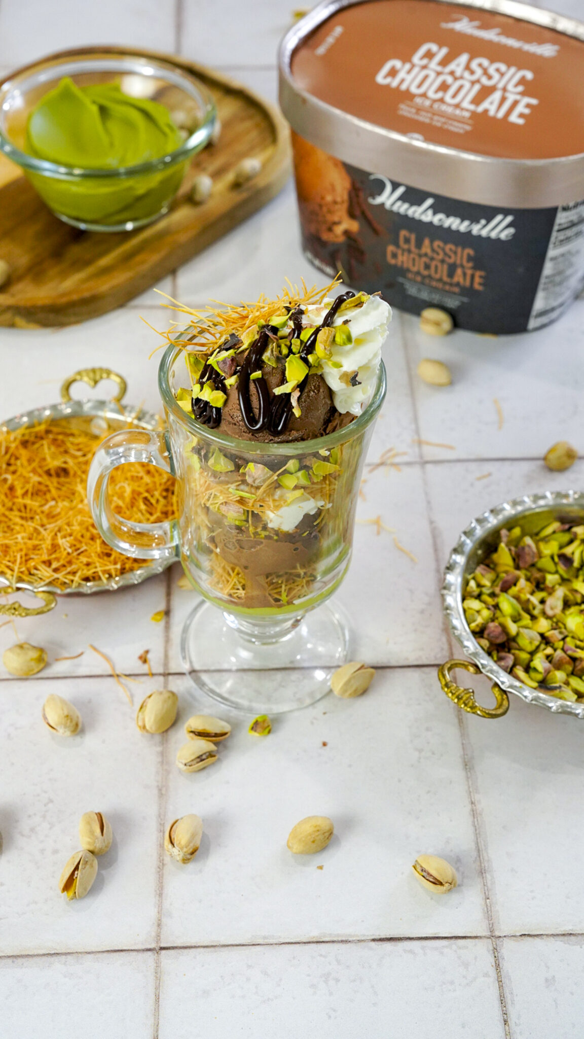 Dubai Chocolate Sundae Recipe: Viral Dessert that's Frozen! | Couple in ...